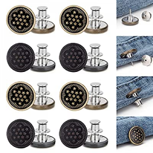 Button Pins for Jeans No Sew now 60.0% off ,8 Sets Reusable Replacement ...