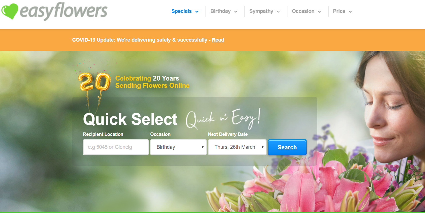 7个澳洲鲜花预定网站推荐（预定方式+配送时间+12%返利） - Extrabux