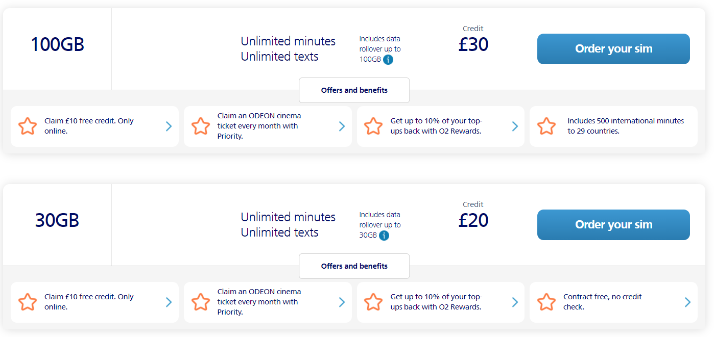 2025英国Pay As You Go按需付费电话卡和套餐推荐（费用+5%返利） - Extrabux