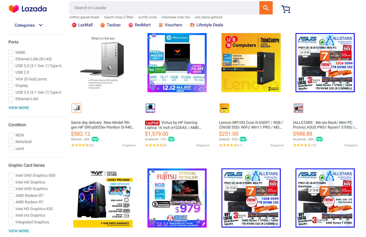 10个新加坡购买电脑、组装电脑及配件的网站推荐（附6%返利优惠） - Extrabux