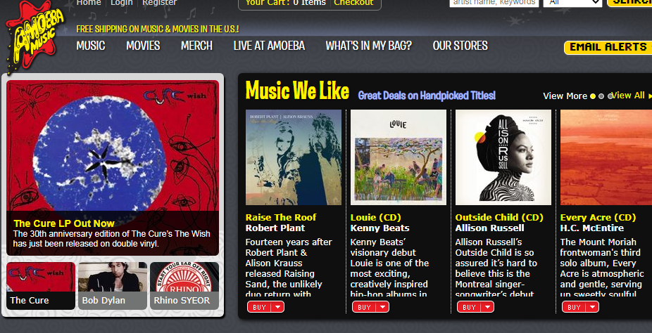 14个美国买专辑、CD、黑胶唱片等影音制品网站推荐 - 欧美流行/摇滚音乐、海报及明星周边等！ - Extrabux