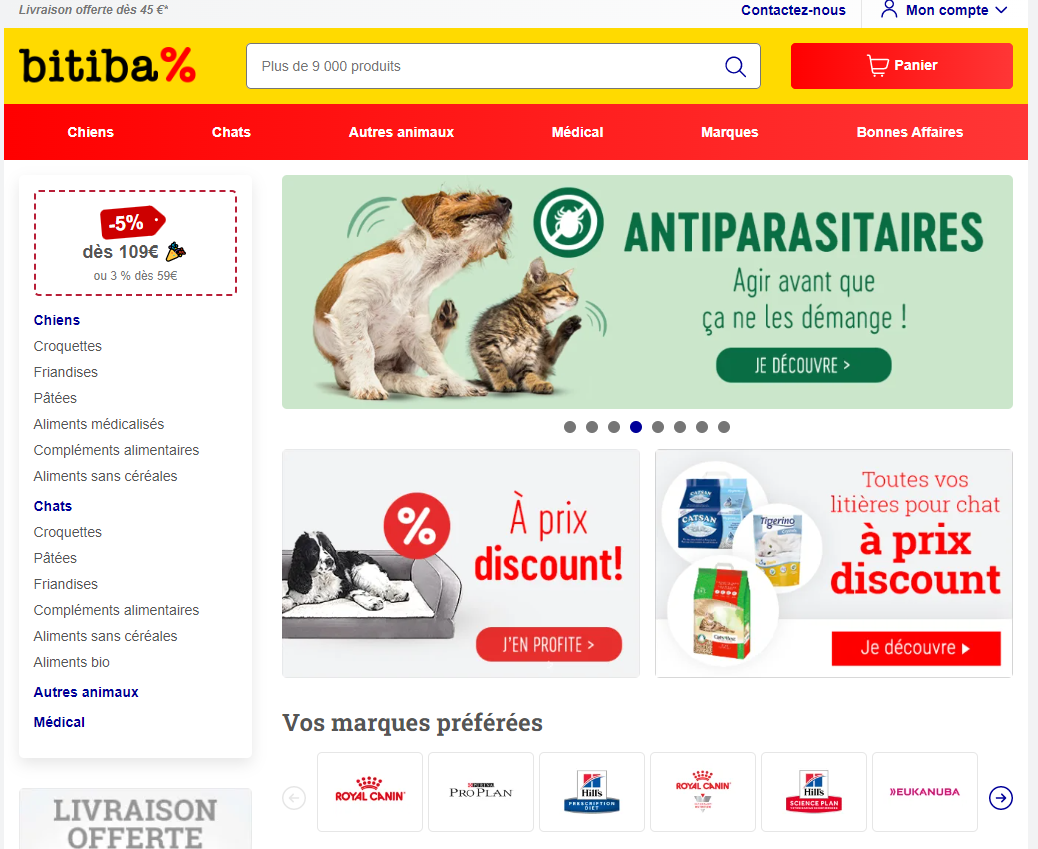 10个法国宠物用品购买网站推荐 - 宠物粮、零食、清洁用品、玩具、衣服等！ - Extrabux