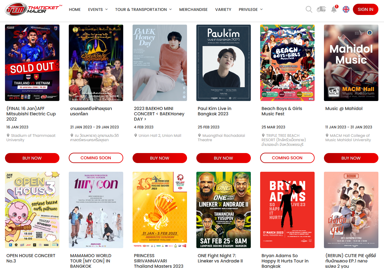 8个泰国知名票务网站/App推荐（最高15%返利） - 买演唱会、舞台剧、体育活动、交通旅游门票等！ - Extrabux