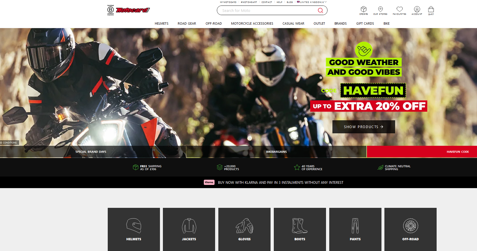 2025欧洲购买摩托车配件及骑行装备的网站推荐（优惠码 + 6%返利） - Extrabux