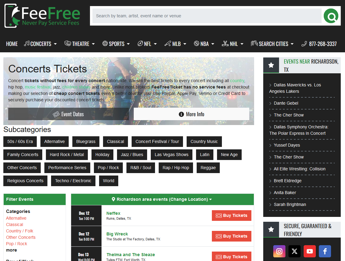 14 Best Sites to Buy Last-Minute Concert Tickets the Cheapest (No Fees ...