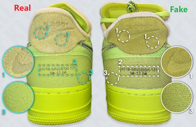 Off-White x Air Force 1 Real vs Fake Guide 2025: How Can I Tell If It ...