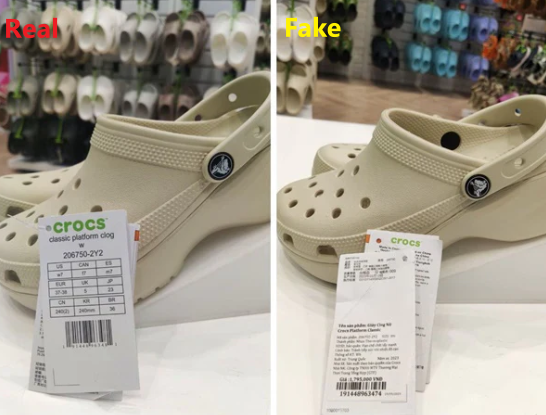 Crocs Clogs Real vs. Fake Guide 2025: How To Know If Crocs Are Original ...