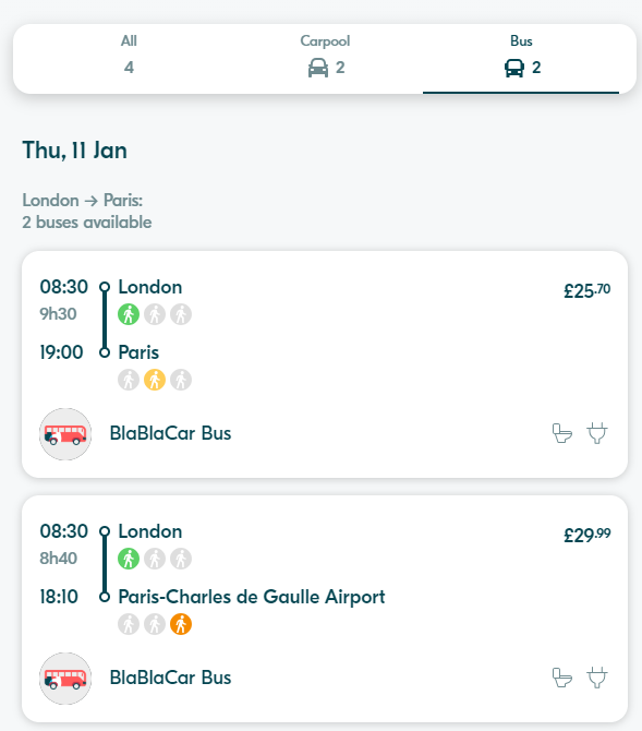 2025布拉布拉巴士BlaBlaCar Bus购票及乘坐攻略（线路图和时刻表查询+购票方式及票价+改签/退票+常见问题） - Extrabux
