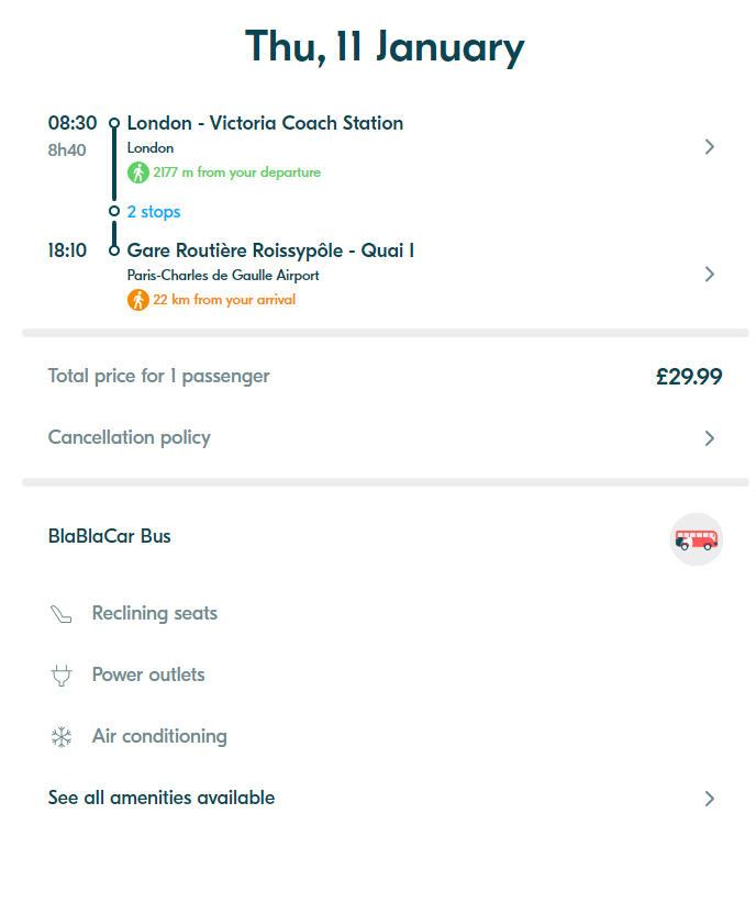 2025布拉布拉巴士BlaBlaCar Bus购票及乘坐攻略（线路图和时刻表查询+购票方式及票价+改签/退票+常见问题） - Extrabux