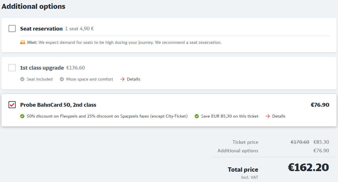 2025德铁打折卡DB BahnCard 25/50/100购买指南（卡种类及权益+价格+购买教程+自动续费/取消+常见问题） - Extrabux