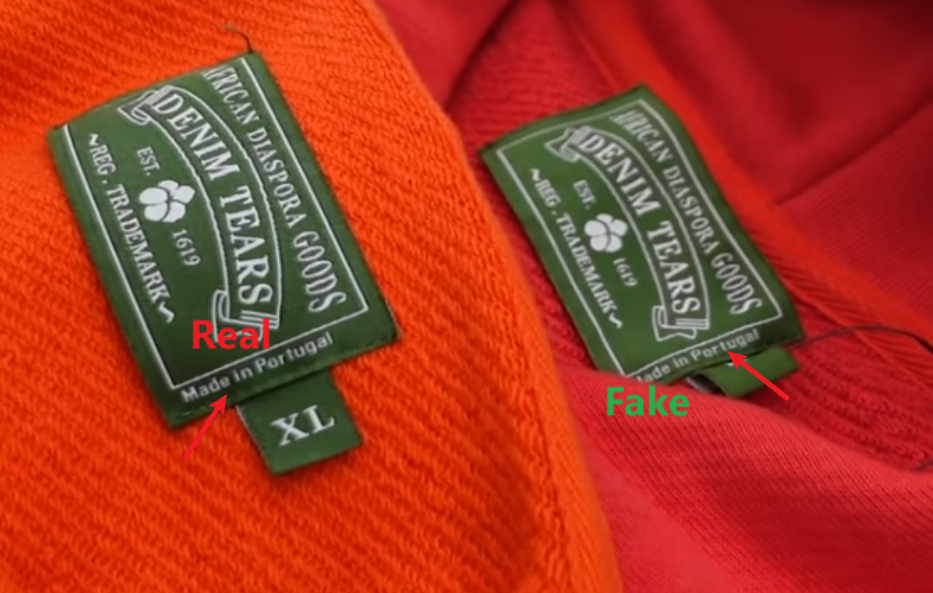 Denim Tears Hoodie Real vs. Fake Guide 2025: How Do I Know My Denim ...