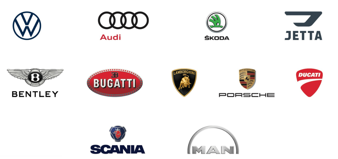 2025大众集团（Volkswagen）旗下品牌介绍及档次划分（附车标）- 豪车、大众车、电车等品牌一览表！ - Extrabux