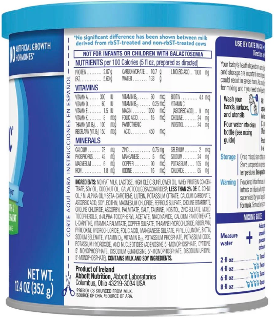 Similac Advance vs. 360 vs. Sensitive vs. Total Comfort: Differences ...