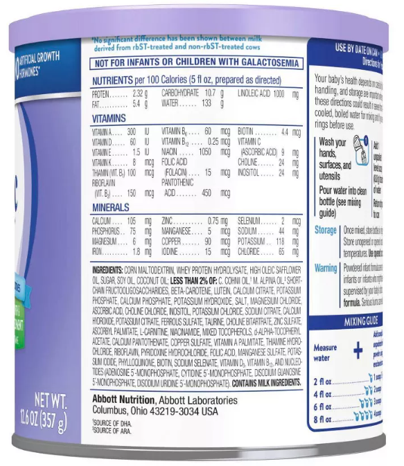 Similac Advance vs. 360 vs. Sensitive vs. Total Comfort: Differences ...