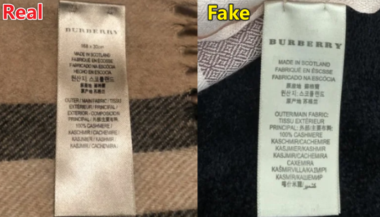 Burberry Scarf Real vs. Fake Guide 2025: How To Tell Original From Fake ...