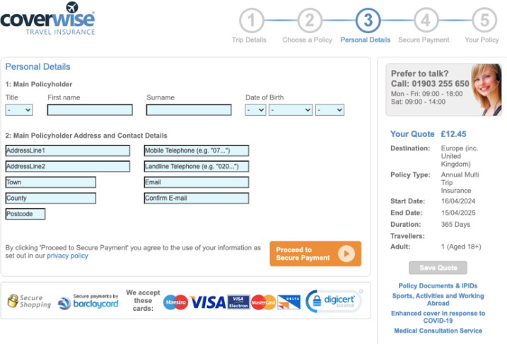 2025欧洲旅游保险Coverwise购买攻略（保险种类+价格+购买/取消/退订流程+高达20%返利）- 申根签必备！ - Extrabux