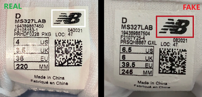 New Balance 327 Real vs. Fake Guide 2025: How Can I Tell If It Is Real ...