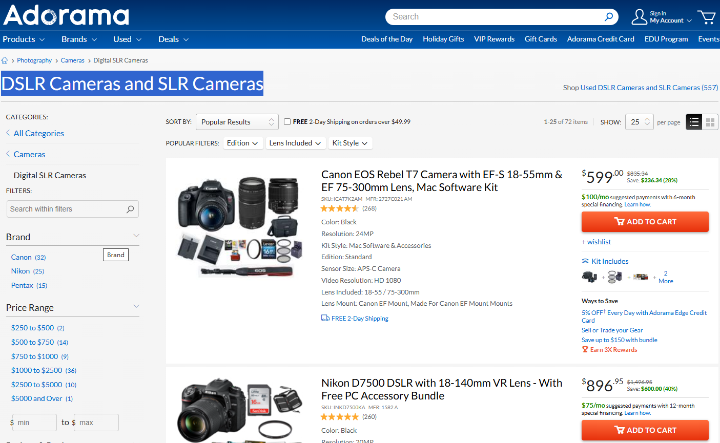 Cheapest Country to Buy DSLR Cameras of Sony, Fujifilm, and Canon ...