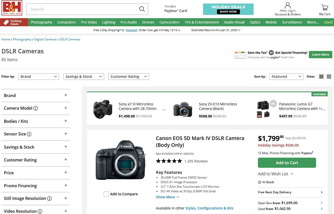 Cheapest Country to Buy DSLR Cameras of Sony, Fujifilm, and Canon ...