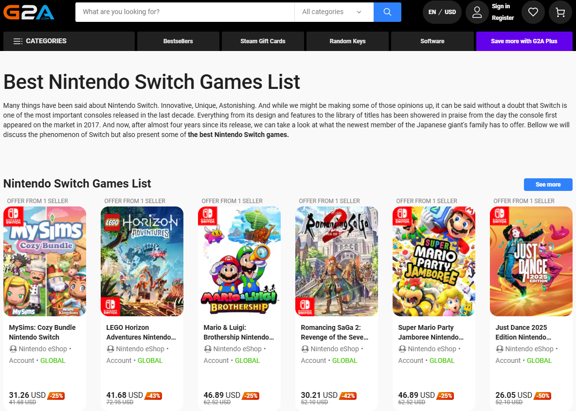 Where To Buy Nintendo Switch & Games The Cheapest In 2025? (Cheapest ...