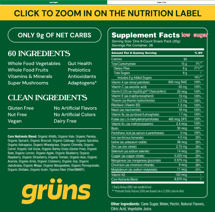 AG1 vs. Live it Up vs. Gruns vs. Green Vibrance Greens Powders ...