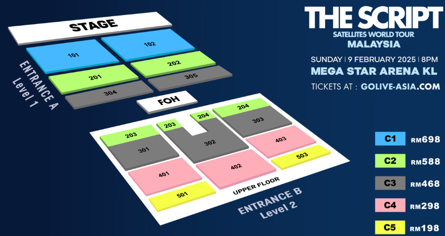 2025年马来西亚全年演唱会时间表（地点+门票价格+购票网站）- 周深，林俊杰，2NE1，邓紫棋，Billlie等！ - Extrabux