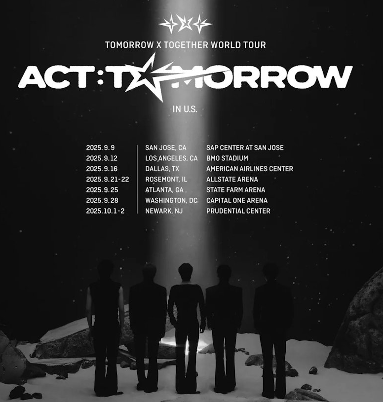2025韩男团TXT《ACT : TOMORROW》世界巡回演唱会时间表（地点+票价+购票渠道+新专辑） - Extrabux